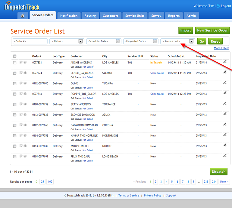 5. Service Unit :- is a drop-down box in which all the Service Units ...