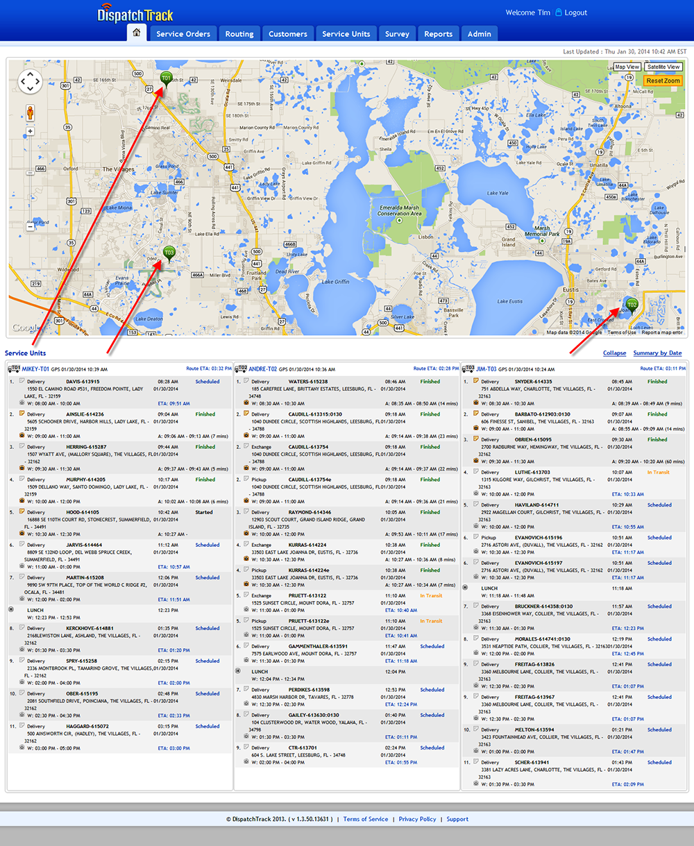 How do I view the current GPS location?
